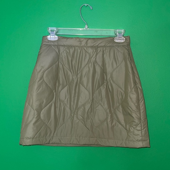 Cider | Skirts | New Olive Puffer Skirt | Poshmark